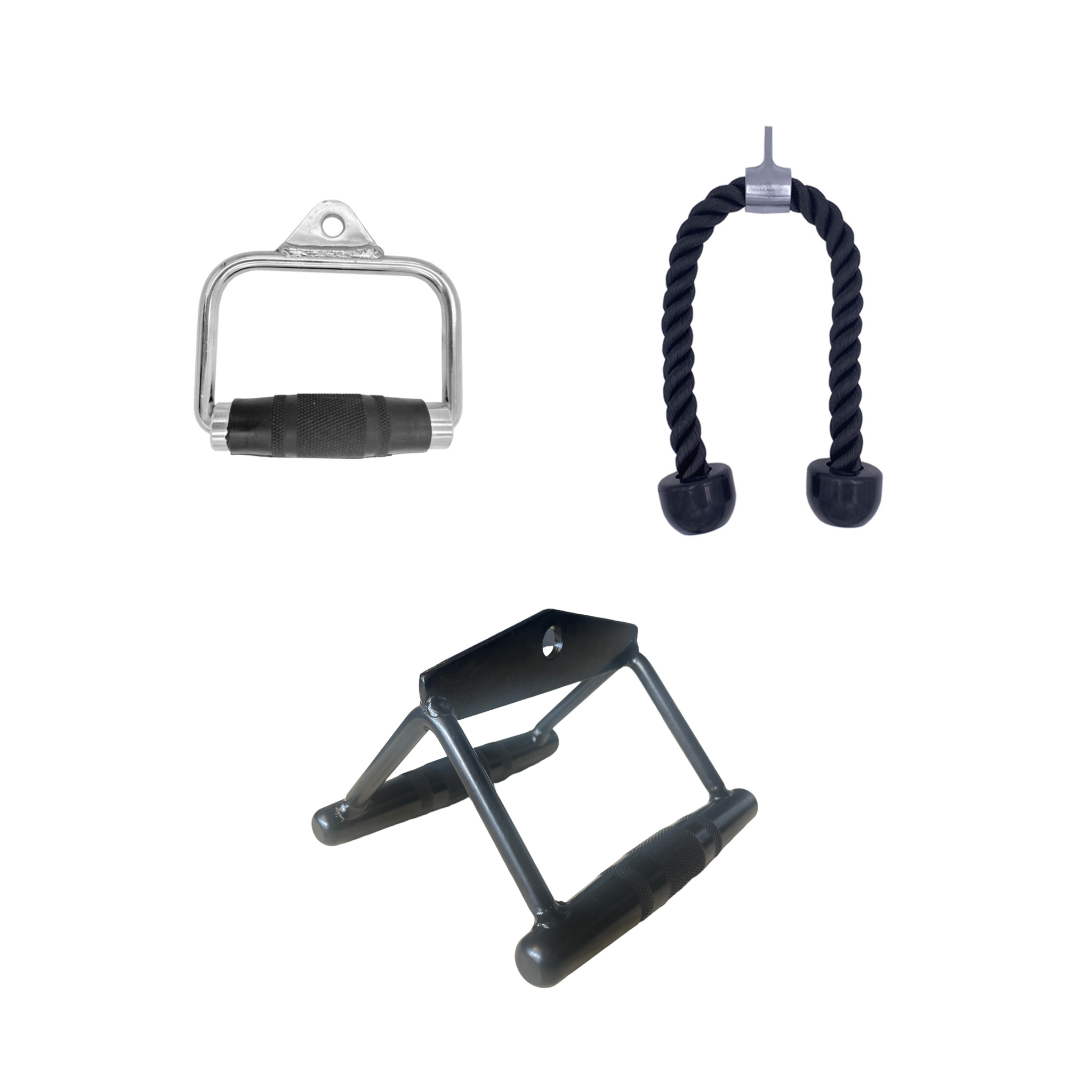 Cable Attachment Pack A - Stirrup handle, Tri Rope, Triangle Row | INSOURCE